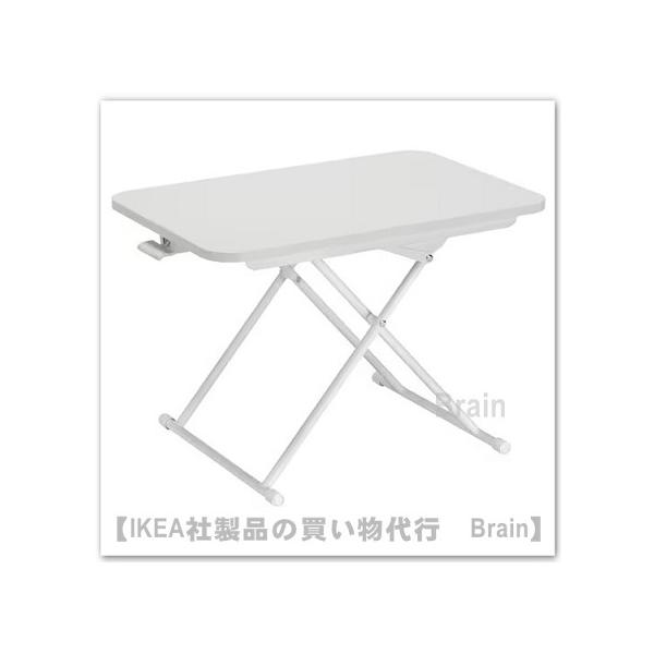■カラー：ホワイト■商品の大きさ奥行き: 40 cm幅: 60 cm高さ（最小）: 18 cm高さ（最大）: 41 cm最大荷重：10kg■主な特徴- スタンドの高さは18〜41cmの間で簡単に調節できます。ハンドルを持ち、天板を引き上げた...
