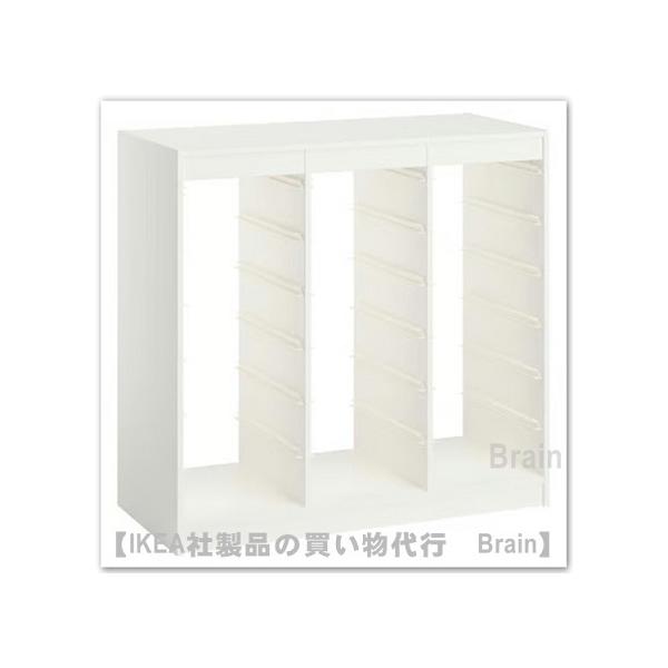 ■カラー：ホワイト■商品の大きさ幅: 99 cm奥行き: 44 cm高さ: 95 cm■主な特徴- 幅広い品ぞろえのフレームやボックス、棚板を組み合わせて、自宅のスペースとお子さまのニーズにぴったりの収納ソリューションをつくれます- フレー...