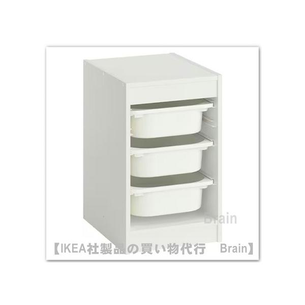 ■カラー：ホワイト/ホワイト■商品の大きさ幅: 34 cm奥行き: 44 cm高さ: 56 cm■主な特徴- プラスチック製収納ボックスを組み合わせたこの収納ソリューションは、いろんな使い方でたくさんのものを整理整頓できます。デスクの下や隣...