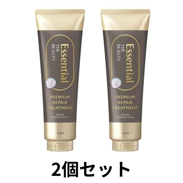 【Essential THE BEAUTY 髪のキメ美容プレミアムトリートメント モイストリペアプレミアム】ゴワついた傷んだ髪の毛先までなめらかに潤いしっとりまとまるヘアトリートメント。ダメージ集中ケアで、パサつき、広がり、うねり、切れ毛、...