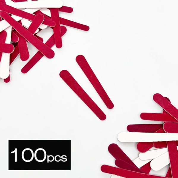 【入数】100本【サイズ(約)】75mm×11mm×1.3mm両面サンディング使い捨てのため衛生的です。ネイル用の他、ハンドメイドやプラモデル作りにもお使いいただけます。