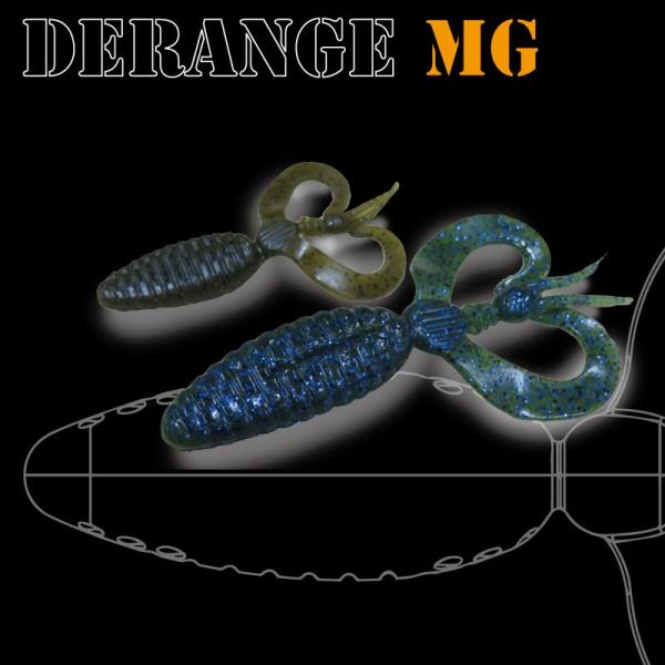DERANGE EX（ディレンジ EX）を凌ぐ、マグナムサイズなディレンジが出現！モンスターバスハント用ワーム、「 DERANGE MG 」！圧倒的なボリュームと動きから生み出される強力な波動は、モンスターバスの本能を直撃！ただのサイズアッ...