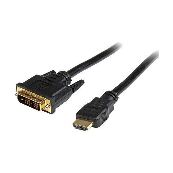 【商品名】 StarTech.com HDMI-DVI-D変換ケーブル HDMI（19ピン）-DVI-D（19ピン） オス／オス 1m ブラックHDDVIMM1M 1本