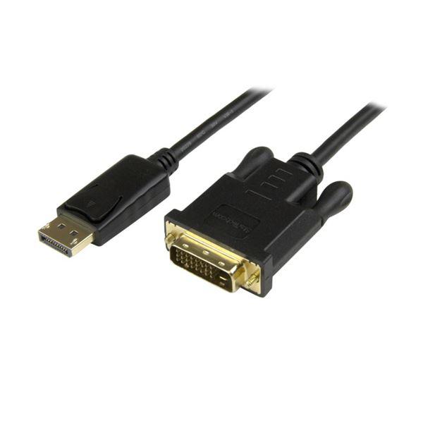 【商品名】 StarTech.com DisplayPort-DVI変換ケーブルアダプタ 91cm オス／オス 1920×1200対応 ブラックDP2DVI2MM3 1本