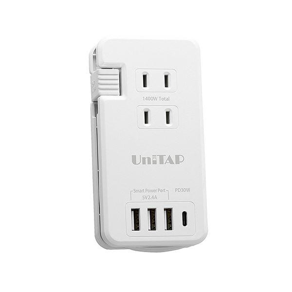 【商品名】 プリンストンPD30W対応 USB給電機能付マルチOAタップ Unitap ホワイト PPS-PD30A3C 1個