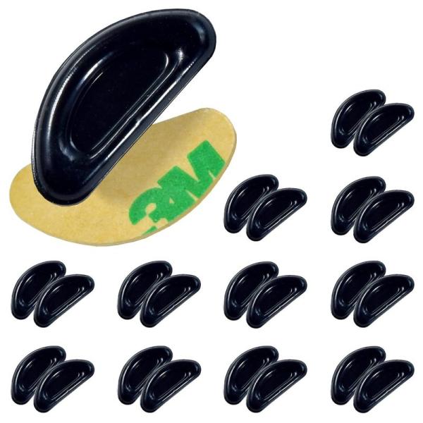 【商品名】　ヴィトリア 眼鏡 メガネ 鼻パッド ノーズパッド ずれ落ち防止 12セット 3M両面テープ 薄型タイプ (ブラック（薄型）)★★ラッピングについて★★当店ではラッピングは承っておりません。ご了承くださいませ。★★サイズ・カラーの...