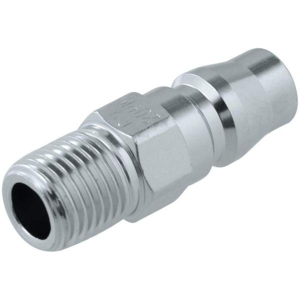 最高使用圧力:1.5MPa 耐圧力:2.0MPa 使用温度範囲:-20~+80度 質量:25g 全長:41mm 相手側取付けサイズ:Rc1/4 材質:鋼鉄昔に比べ最近はエアー工具のネジスリーブ部のカプラ折れを頻繁に見るようになりました。折れ...
