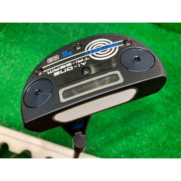 ■種別：パター　■メーカー：オデッセイ■モデル：Ai-ONE TRI-BEAM #5 CS　■シャフト：STROKELAB 90[34]■フレックス：　■ロフト：3■本数：1　■番手：P■長さ：34　■クラブ重量：552■ライ角：70　■バ...