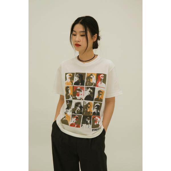 "WALWORTH"と題されたＴシャツです。SUKAのイメージで、男女が、レイファーラーを掛けた姿で、イラスト調になってます。<br>前面に均等に、POPアートしてます。60'sに活躍した、イラストレーターウォホールの絵みたいで...