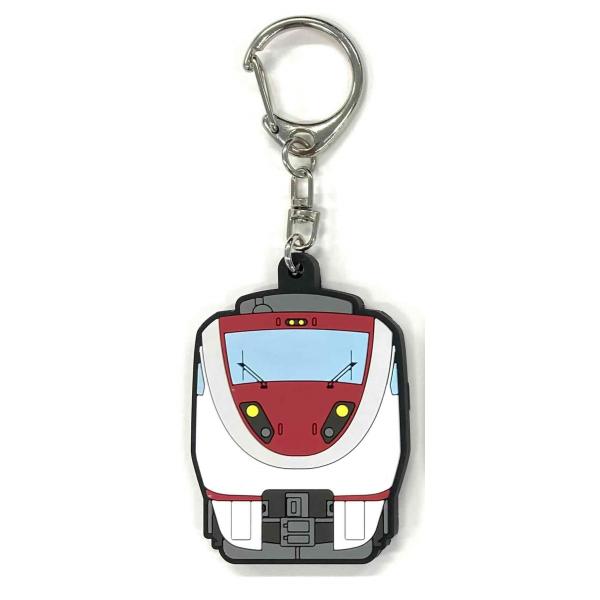 特急はくたか683系のラバーキーホルダーです。鉄道ファンやお子さまへのプレゼントにぴったり！かばんや鍵などに付けてご使用ください。他に681系、683系貫通も作製しましたのでご覧ください。★サイズ・・・タテ57.7mm × ヨコ40ｍｍ　厚...