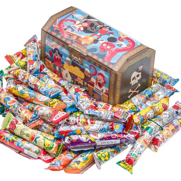 ■【商品内容】うまい棒 12種類×3本＝36本※期間限定でチョコ味のみ6本入りに変更になった11種類　計36本入りに変更になる場合もございます。※味はお選びいただけませんのでご了承ください。■【ギフトシーン】宝箱の中にたくさんのうまい棒が詰...