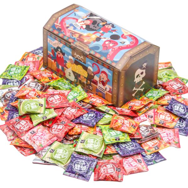 【海賊の宝箱とは】海賊の宝箱は、プレゼントの贈り手が、プレゼントされたお子様の「こんな笑顔を見たかった」というような表情を見ることができることを目指して開発したワクワクするデザインのギフトボックスです。【商品内容一覧】蒟蒻工房8種類のフレー...