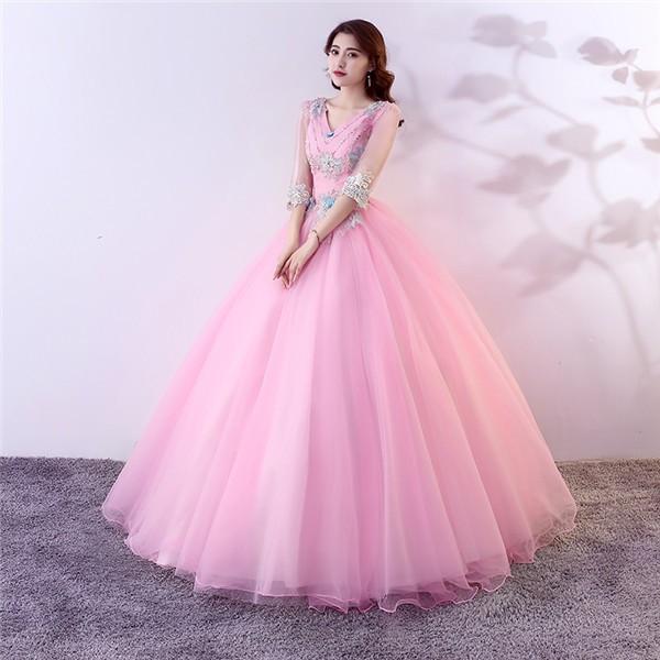 カラードレス ウェディングドレス ロングドレス 演奏会 ピアノ 発表会