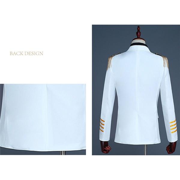 衣装 王子様 貴公子 大人 演奏会 メンズ スーツ 黒 白 男性用スーツ S