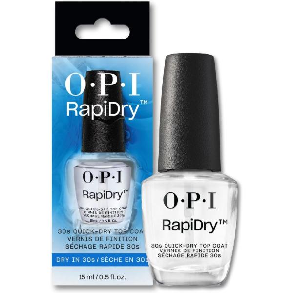 鮮やかで美しい発色が特長のOPI定番マニキュア『ネイルラッカー』用のトップコート。フットネイル(ペディキュア)にもおすすめです。