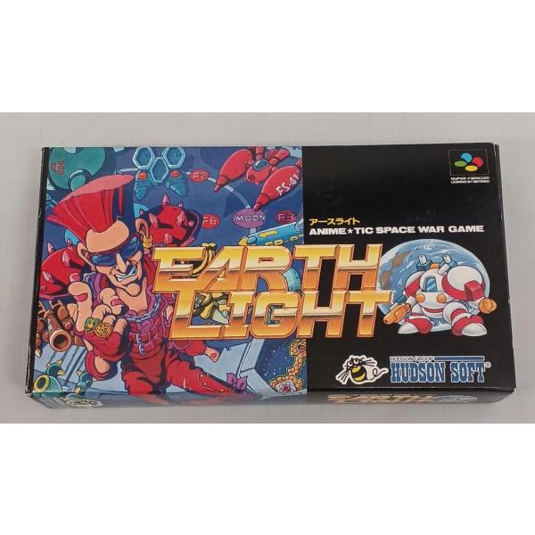 中古スーパーファミコンソフト商品説明【基本情報】■タイトル:EARTH LIGHT(アースライト)■機種:スーパーファミコンソフト(SUPER FamicomGame)■発売日:1992/07/24■メーカー品番:SHVC-H3■JAN/E...
