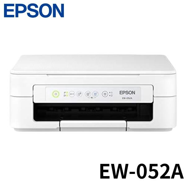 本体・1) 文字くっきり4色カラー 2) 背面給紙/液晶なし/2019年モデル EW-052A・Style:本体・すっきりコンパクトで、文書がキレイ。・スマホとの接続に対応・機能:コピー/スキャン/プリンター・最大用紙サイズ:A4・インクタ...