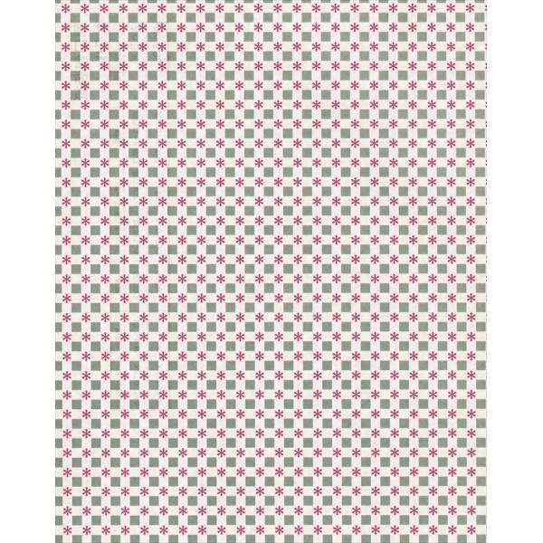 安さの秘密は業務用！激安商品です！商品ロット500枚単位のご注文となります。市松模様の中に花があしらってありかわいらしい包装紙です【仕様】○サイズ/753×525mm○紙質/純白ロール厚口○重量/45g/1枚