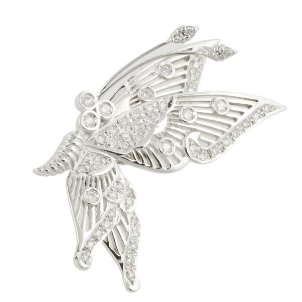 カテゴリ：ブローチブランド：ノーブランド No brandライン：―商品名：ブローチ型番：―素材：K18WG 石：メレダイヤモンド 0.57ct仕様：―カラー：ホワイトゴールドサイズ：幅：約2cm　高さ：約4cm重さ：約8.2ｇランク：SA...