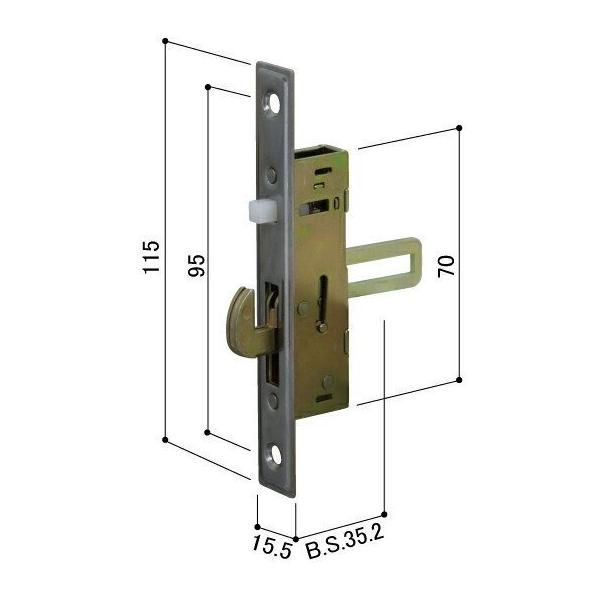 ●材質： ステンレス、ABS樹脂●カラー： YS:シルバー●梱包内容： 鎌錠1個●適用商品： 断熱玄関引戸 冴[さえ]、玄関引戸SGH、玄関引戸れん樹（1998〜2013年3月まで製造）