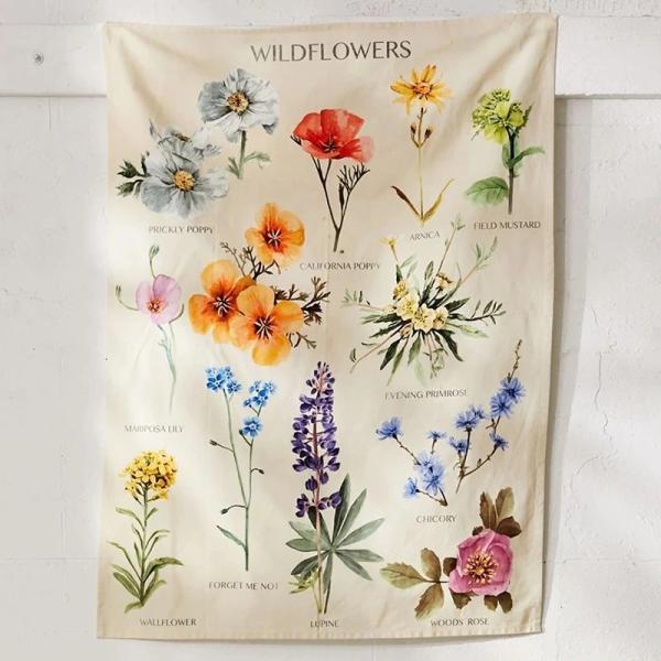 ■□商品説明□■植物ワイルドフラワータペストリーSize: 95x73cm【注意事項】※発送などの注意事項はPC版の商品説明欄を必読の上ご注文ください。※当商品は海外からの発送となります。ご注文から発送まで 約4~10日程お時間をいただきま...