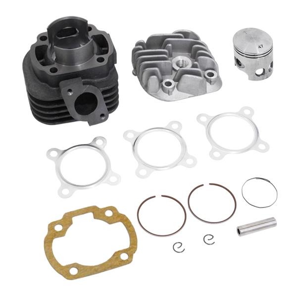 【ヤマハ 横型エンジンに対応した2スト専用のボアアップキット】■ セット内容・シリンダー・シリンダーヘッド・ピストン・ピストンリング・ピストンピン・サークリップ・ヘッドガスケット・シリンダーガスケット・リードバルブ用リード板■ 製品仕様ボア...