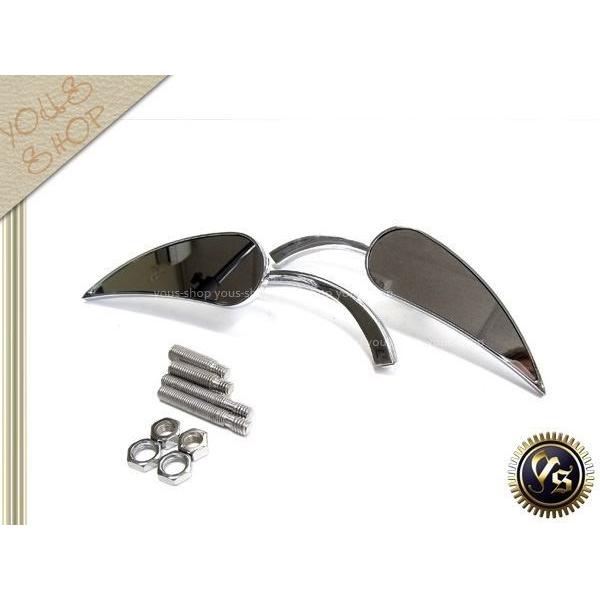 RAD II ティアドロップ ミラー 左右ペア クローム ハーレー【適合車種】ハーレー '82年以降全車種（VRSCFは不可）ミラー部緩み止め機能付き13-410 アレンネス 相当品13-411 アレンネス 相当品0640-0018 DS ...