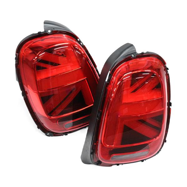 【BMW MINI F55/F56/F57 前期 テールランプ 左右セット シーケンシャル付き ユニオンジャック レッド】人気のユニオンジャック柄のテールランプでドレスアップ！◎取付け簡単！車種専用設計＆カプラーオン設計で簡単にお取り付けい...