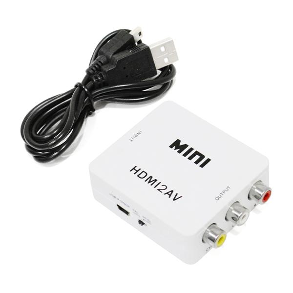 【 HDMI to RCA 変換アダプタ 1個 】HDMIデジタルの映像＆音声をアナログに変換するアダプターです。車内でYouTubeなどの映像を見れるようになるアイテムです！※<RCA→HDMI>の逆方向の出力にはご使用できま...