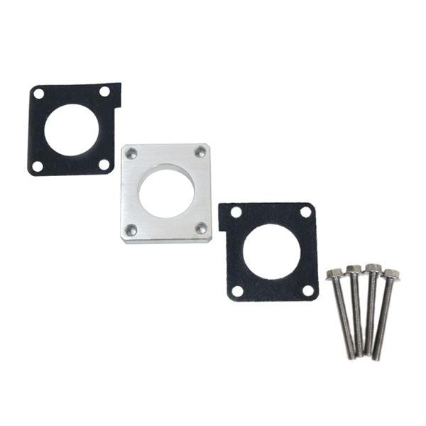 【商品説明】スロットル ボディースペーサー発進時、中間加速領域でのアクセルレスポンスの鈍さを解消させて、車をリニアな加速状態へと導きます!!吸気エアーのエンジン到達率を向上させるパワーアップパーツ！エンジンへの気流を整え、エア容量が増える効...