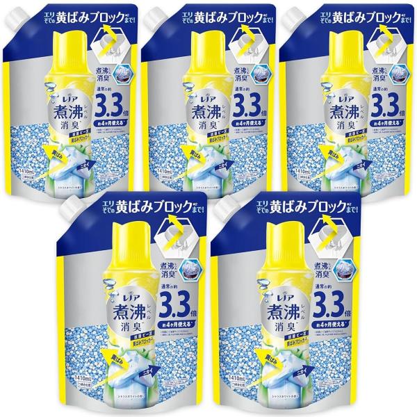 「商品情報」説明商品紹介煮沸レベル消臭*1　エリそでの黄ばみブロック*2 まで! レノア 超消臭 煮沸レベル消臭 抗菌ビーズ 黄ばみブロッカー シトラスホワイト洗剤・柔軟剤では落ちないニオイに*3煮沸レベルの消臭力*1エリそでの黄ばみブロッ...