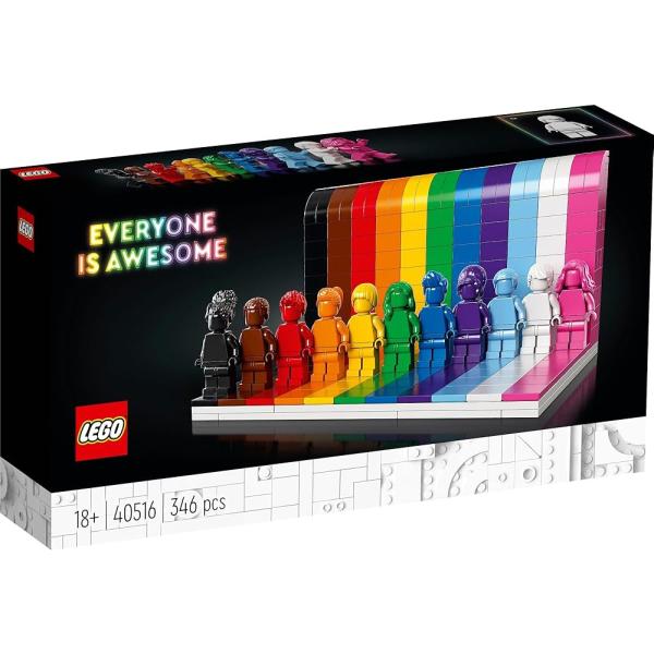 「商品情報」商品紹介LGBTQIA+の象徴であるレインボーフラッグをモチーフにした、レゴ(R) Everyone Is Awesome（40516）を組み立よう。愛と受容を象徴するレインボーカラーのモデルには、黒、茶色、赤、オレンジ、黄色、...