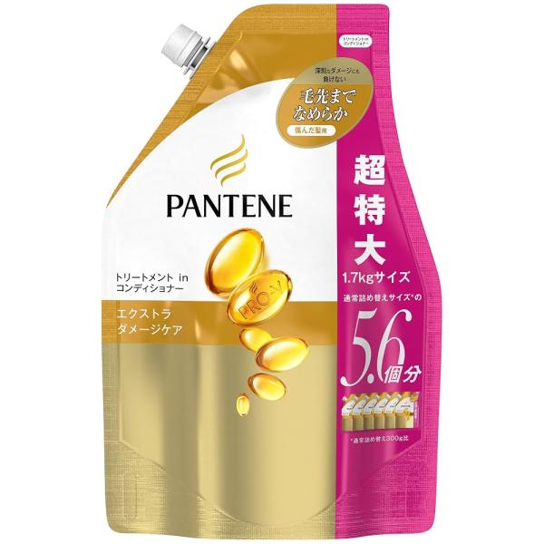 「商品情報」商品紹介パンテーンエクストラダメージケアシリーズで1 ひどく傷んだ髪の1本1本の芯まで浸透。2 髪の内側と外側に働きかけてキューティクル層から、ダメージの原因となりうる不純物を除去。3 蓄積したダメージまで徹底補修。未来のダメー...