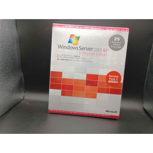 新品 Windows Server 2003 R2 Enterprise Edition 日本語版 25Cal アカデミック | Shop ...