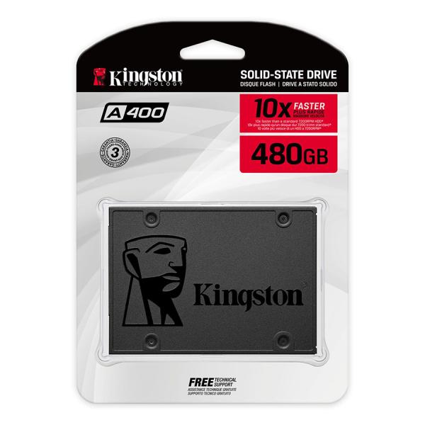 キングストンKINGSTON SSD SA400S37/480G　 2.5インチ 7mm SATA3 金属筐体  3DNAND採用日本正規代理店品容量: 480GB、フォームファクター: 2.5インチ/7mm厚シーケンシャル読み取り/書き込...