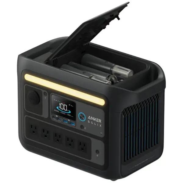 ■商品詳細：商品名 ポータブル電源 Solix C800 Plus Portable Power Station ブラック A1754511 [リン酸鉄リチウムイオン電池 /10出力 /AC充電・ソーラー(別売) /USB Power De...