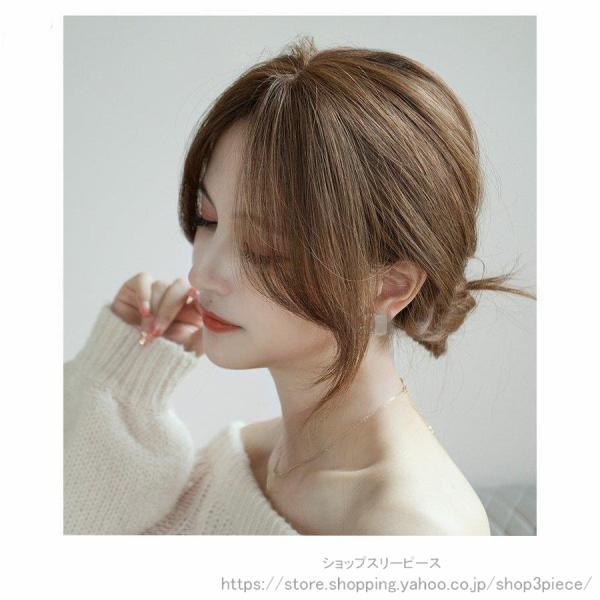 日常的にも使いやすいデザインでファッション度をアップしたい、結婚式や二次会やパーディーなどのイメチェンにもオススメです便利！一瞬で変身！【サイズ】：/長さ約27cm  重さ7g素材構成素材構成:100％人毛　 部分ウィッグ造り：総手植え部分...