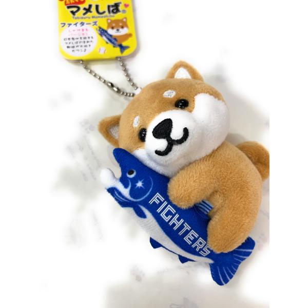 ご当地旅する　マメしば　北海道限定北海道日本ハムファイターズ　しゃけまるマスコットチェーン可愛い　しゃけまる　＜フレップもございます＞