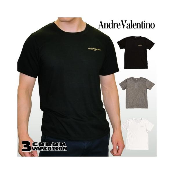Andre Valentino　綿混 メンズインナー 丸首 3カラー 送料無料 Ｔシャツ 半袖スタイル　丸首アンダーTシャツ素材　    ポリエステル65％綿35％ブランド　Andre Valentino原産国　 中国製サラッとした肌ざわり...