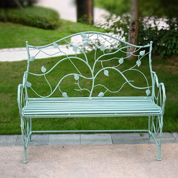? エレガントなデザイン：ホワイトとグリーンの2色からお選びいただけます。美しさと耐久性を兼ね備えたこのエレガントなデザインのチェアは、屋外のパークベンチ、居心地の良い玄関ポーチベンチ、快適なパティオベンチとしてお使いいただけます。どんな空...