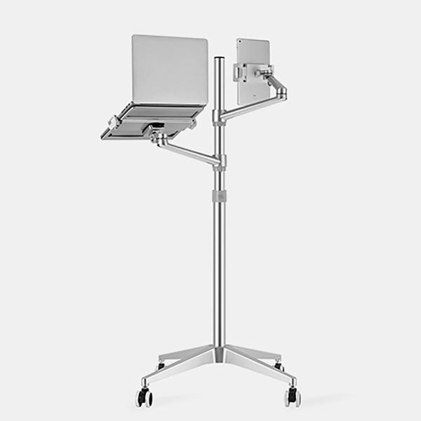 ? √√タブレット/ノートパソコン用フロアスタンド：フロアスタンドには、スマートフォン/タブレット用クランプとノートパソコン用クランプの2つのクランプが装備されています。タブレット用クランプは、4〜14インチのスマートフォン、タブレット、電...