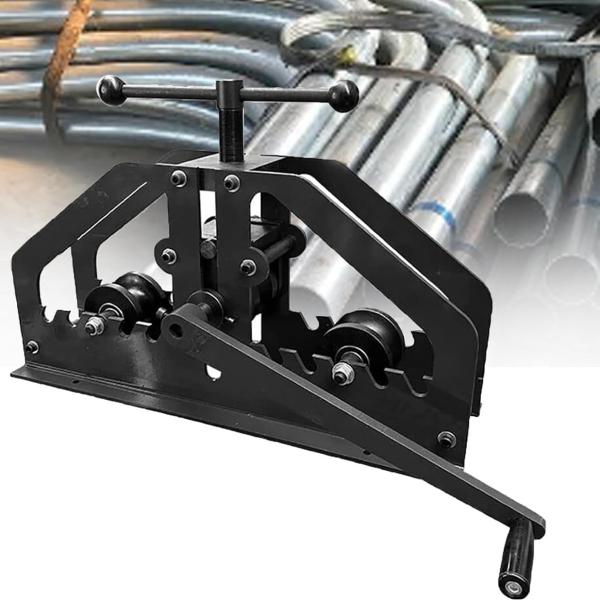 ? 【パイプベンダー】このロールベンダーは、直径1.5インチ以下の丸パイプまたは丸鋼を曲げるために特別に設計されています。さまざまな形状やサイズのパイプを曲げる柔軟性を提供し、幅広い用途に適しています。? 【手動ローラー調整】ロールベンダー...