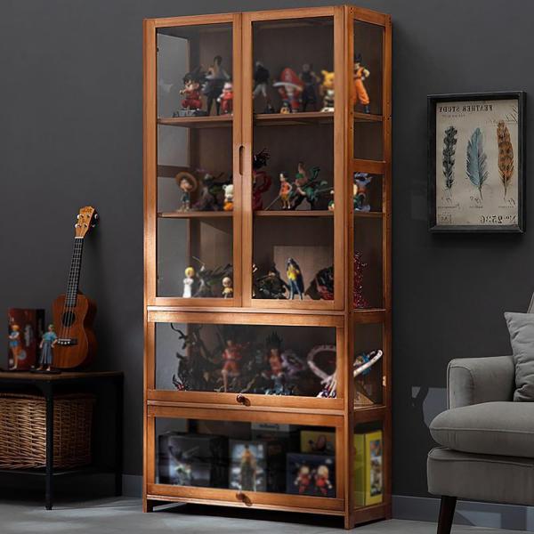 色:ブラウン5層材質:ガラス, アクリル, 木製取り付けタイプ:フロアマウントスタイル:モダンサイズ:長さ65cm付属品:棚家庭洗い:水拭き 高さ調整可能：コレクションケース 床の高さは調整可能で、異なる高さのアイテムの配置に合わせて床の高...