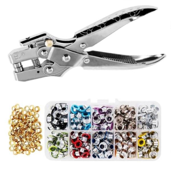 【発売日：2025年08月07日】【高品質な素材】高品質のスチール製のこのアイレットセッティングプライヤー、丈夫で耐久性があり、壊れにくく、長時間使用することができます。【商品詳細】リベットの直径：4.5mm。プライヤー1個 160×90m...