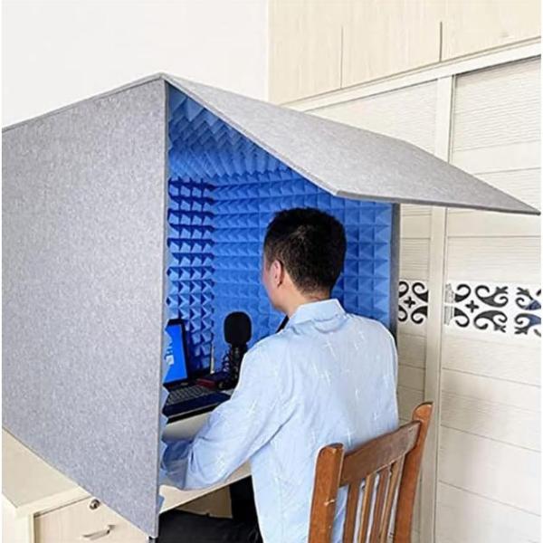 【発売日：2025年08月11日】【カラー】ブルー グレー イエロー パープル レッドトップの素材タイプ: コットン本体材質: ポリエステル吸音板/高密度吸音綿【静かな職場環境・一人用防音室】不要なストレスを感じず、静かな環境で働きたい。オ...