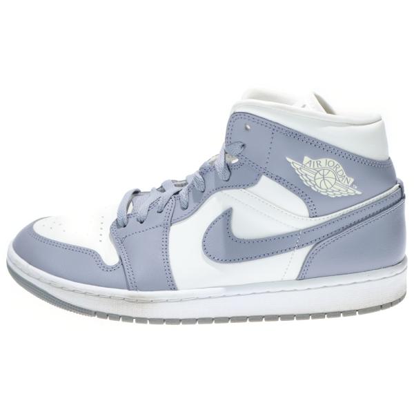 [商品番号]1025L270020[ブランド]NIKE（ナイキ）[モデル]WMNS AIR JORDAN 1 MID ウィメンズ エアジョーダン 1 ミッドカットスニーカー グレー/ホワイト US11.5/28.5cm BQ6472-115...