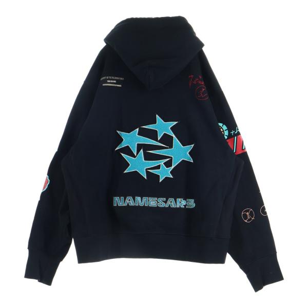 [商品番号]1026B110007[ブランド]NAMESAKE（ナメサケ）[モデル]SAVE HOODIE ロゴ刺繍 プルオーバーフーディーパーカー ブラック[販売店舗]BRING オンラインショップ