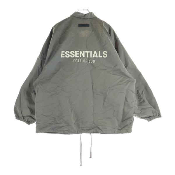 [商品番号]1026B110009[ブランド]FEAR OF GOD ESSENTIALS（フィアオブゴッド エッセンシャルズ）[モデル]バックロゴ ナイロンコーチジャケット グレー[販売店舗]BRING オンラインショップ