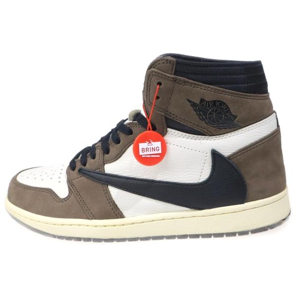 [商品番号]1026B220024[ブランド]NIKE（ナイキ）[モデル]×TRAVIS SCOTT AIR JORDAN 1 RETRO HIGH OG TS SP トラヴィススコット エアジョーダン1 ハイカットスニーカー ブラウン/ホ...