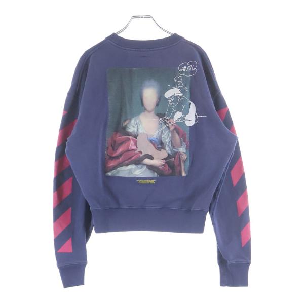 [商品番号]1026C010033[ブランド]OFF-WHITE（オフホワイト）[モデル]19AW Diag Mariana De Silva Sweatshirt クルーネックスウェットトレーナー ネイビー OMBA035E19E3000...